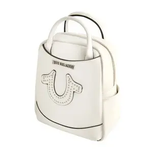 True Religion Studded Horseshoe Mini Backpack - White