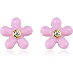 ANNA ZUCKERMAN Petit Rosie Earrings - Pink