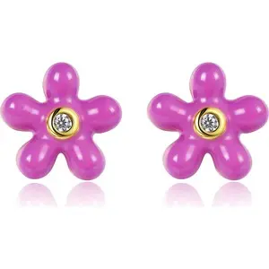 ANNA ZUCKERMAN Petit Rosie Earrings - Rose