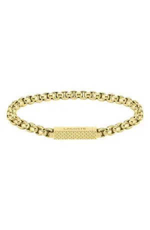 Lacoste Lessential Bar Pendant Bracelet - Gold