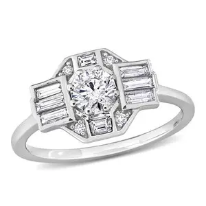 JULIANNA B. 3/4cttw Diamond Cluster Ring - 14k White Gold
