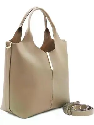 TOD'S Top-handle Leather Bag - Neutrals
