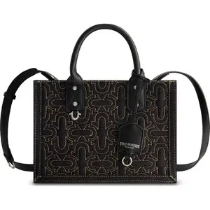 True Religion Quilted Horseshoe Modern Tote - Denim