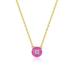 ANNA ZUCKERMAN Petit Cupcake Pendant Necklace - Rose/yellow Gold