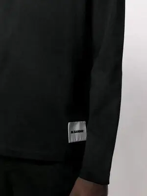 JIL SANDER Set Of 3 Long-sleeve Logo-patch T-shirts