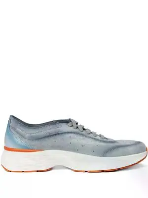 Santoni Bounce Perforated Sneakers - Blue