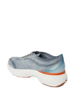 Santoni Bounce Perforated Sneakers - Blue