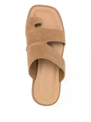 UGG Matira Double-strap Suede Flat Sandals