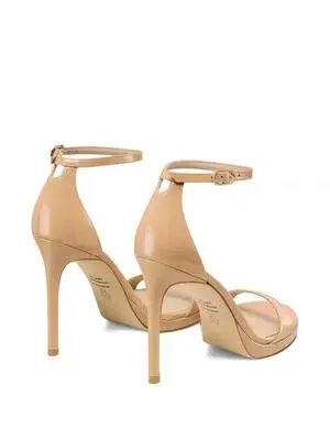 STUART WEITZMAN Platform Ankle-strap Sandals - Neutrals