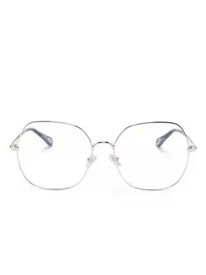 Chloé Round-frame Glasses - Silver