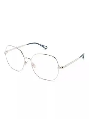 Chloé Round-frame Glasses - Silver
