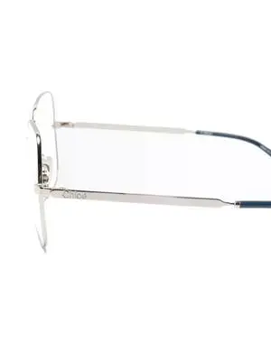 Chloé Round-frame Glasses - Silver