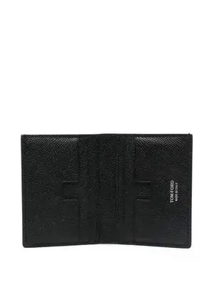 TOM FORD Logo-plaque Bi-fold Leather Wallet
