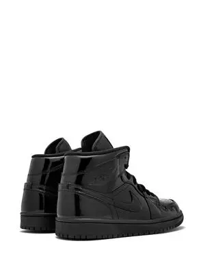JORDAN 1 Mid Patent Leather - Black