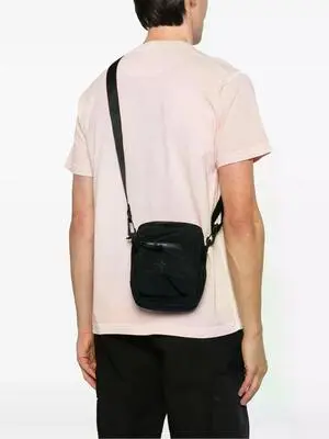 Stone Island Logo-embroidered Messenger Bag