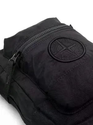 Stone Island Logo-embroidered Messenger Bag