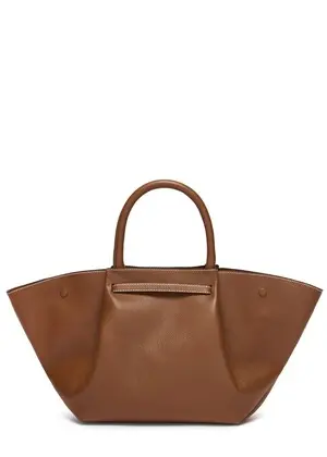 DEMELLIER Grained Leather Tote - Tan