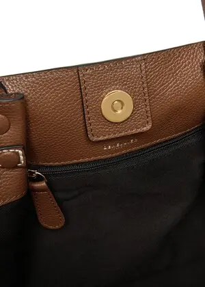DEMELLIER Grained Leather Tote - Tan