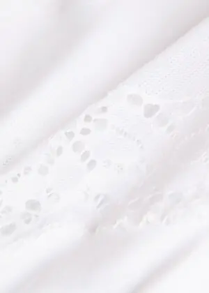 Eberjey Beatrix Lace-embellished Jersey Robe