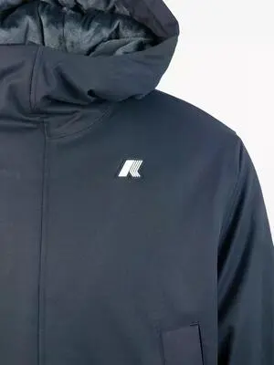 K-WAY Hooded Logo-patch Jacket