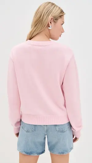 LoveShackFancy Intarsia Usa Flag Pullover