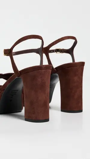 Schutz Keefa Platform Heels - Root Brown