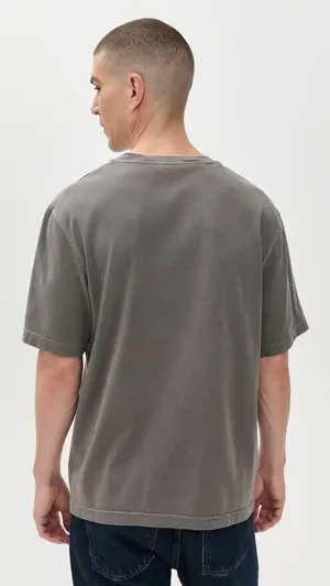 AGOLDE Asha Mock Neck Tee - Flint