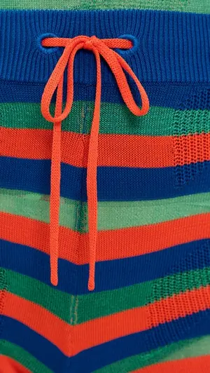 Staud Riley Striped Shorts