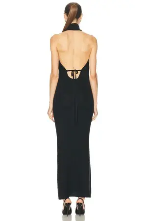 Brandon Maxwell India Halter Dress