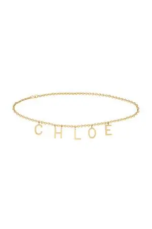 Chloé Letters Belt - Vintage Gold