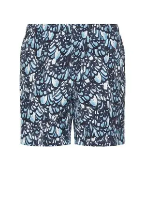 Alexander McQueen Feather Print Swim Short