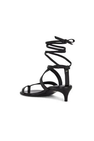 Khaite Aimee Strappy Sandal - Black