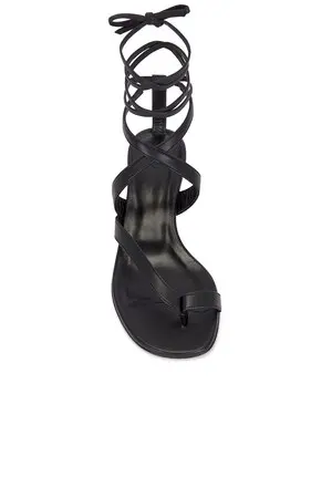 Khaite Aimee Strappy Sandal - Black