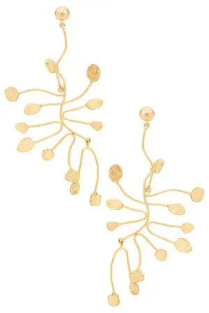 Cult Gaia Ilaria Earrings Gold Foiled