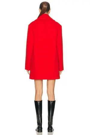JIL SANDER Pea Coat - Strawberry