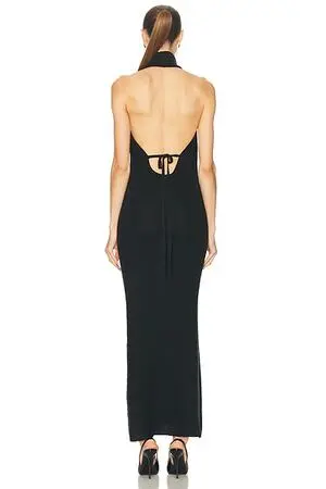 Brandon Maxwell India Halter Dress