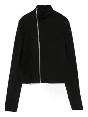 Rick Owens High-neck Jacket - Black