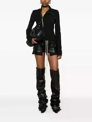 Rick Owens High-neck Jacket - Black