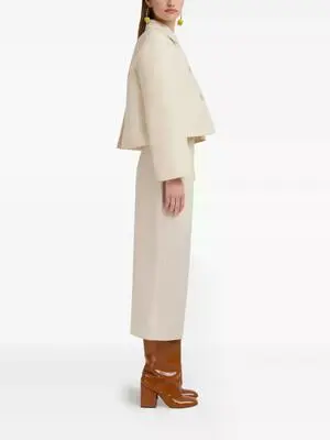 Marni Cotton Cropped Jacket - White