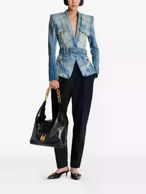Balmain Belted Denim Jacket