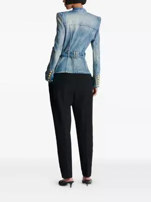 Balmain Belted Denim Jacket