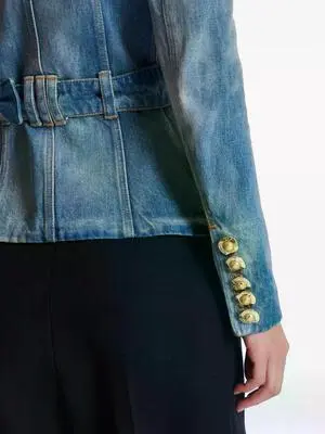 Balmain Belted Denim Jacket