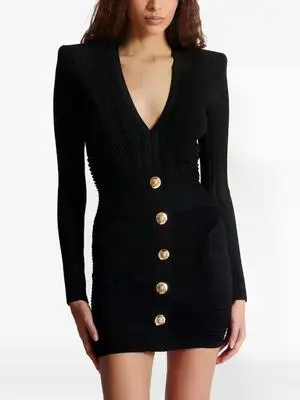 Balmain Ribbed Bodycon Dress