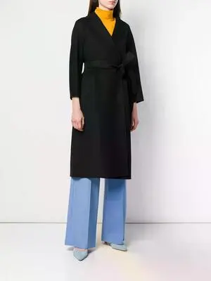 Max Mara Wool Duster Coat - Black