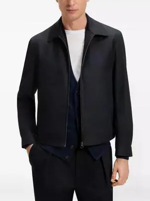 BOSS X David Beckham Classic-collar Zip Jacket