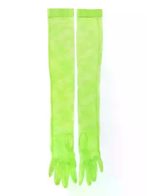 GIANVITO ROSSI Lace Gloves - Green