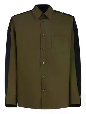 Marni Contrast-sleeve Button-up Shirt