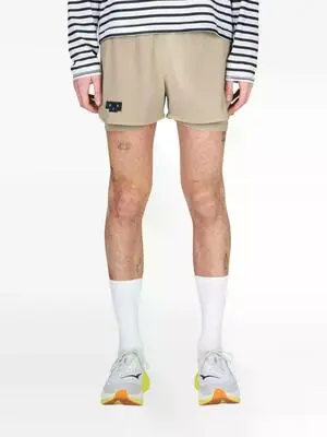 UNNA Logo-patch Shorts