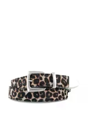 MOLEBO Leopard-print Belt - Brown