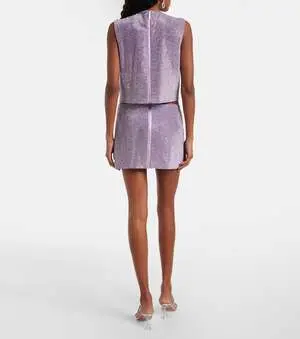 SELF-PORTRAIT Chainmail Top - Purple
